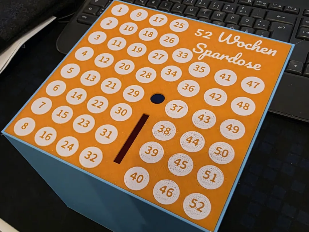 52 Week Savings Challenge V2 - Free 3D Print Model - MakerWorld