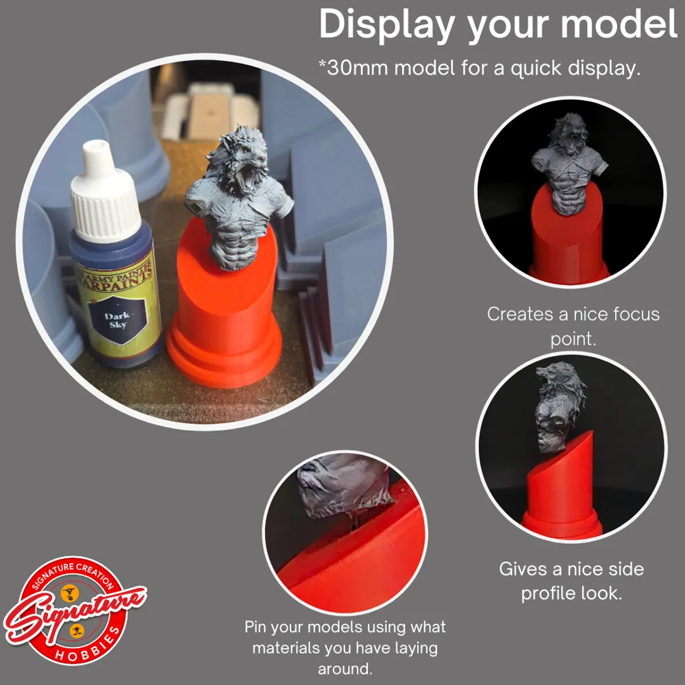 Angled Display Plinth by Signaturehobbies - MakerWorld
