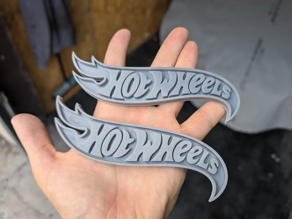 Hot Wheels Logo 15cm for Mini Cooper S - Free 3D Print Model - MakerWorld