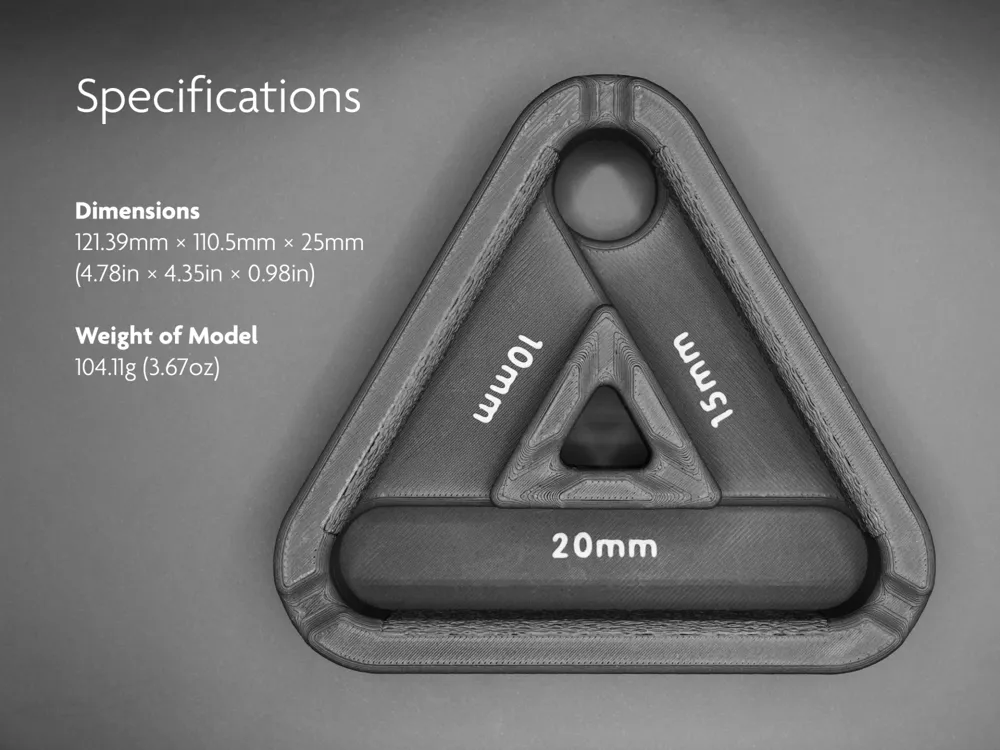 Textured Triangle Hangboard - Free 3D Print Model - MakerWorld