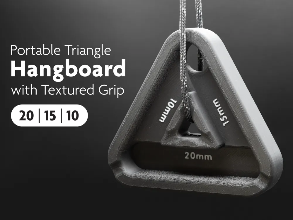 Textured Portable Triangle Hangboard by JA Design - MakerWorld