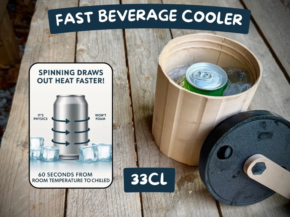 Instant 33CL - 50CL Can cooler - Free 3D Print Model - MakerWorld