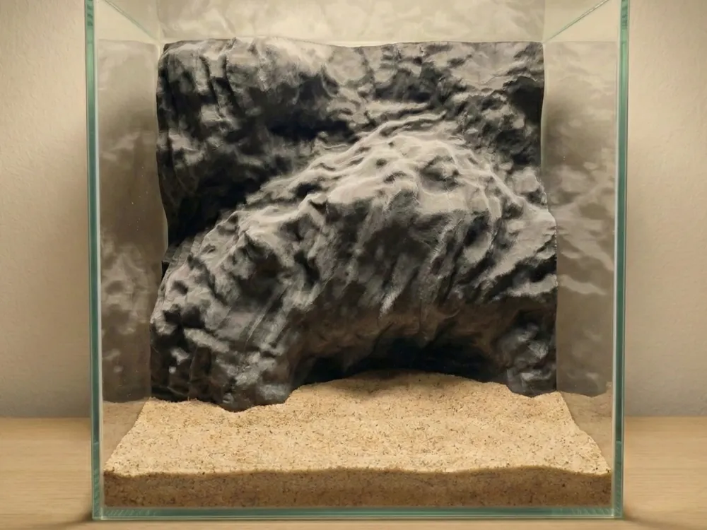Realistic Rock 3D Background Aquarium Terrarium - Free 3D Print Model ...