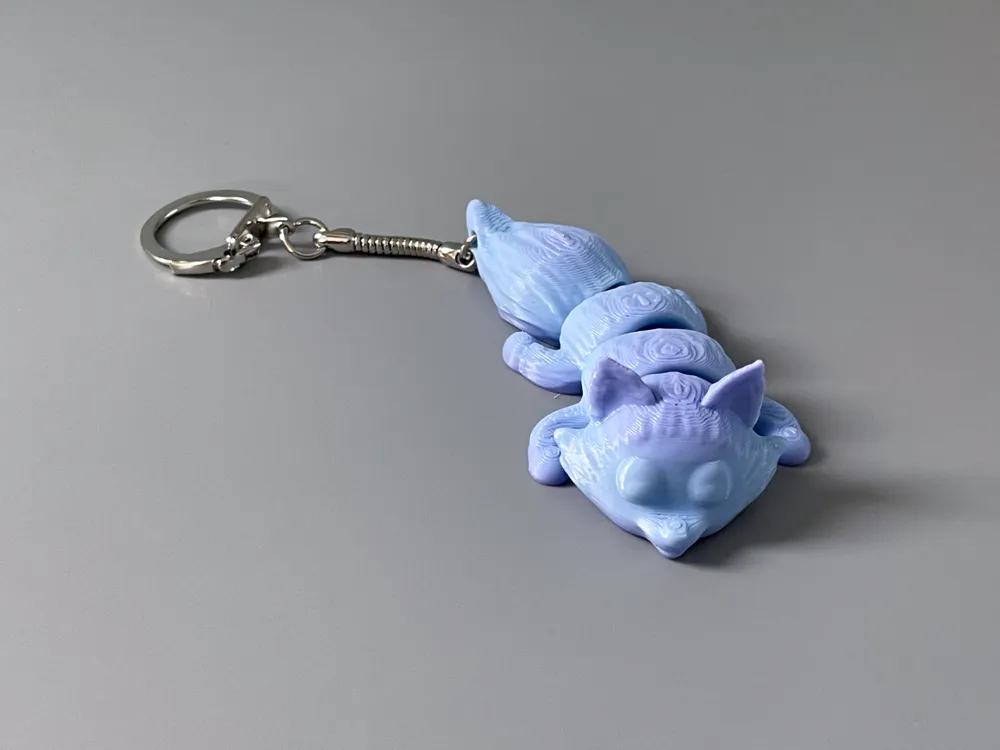 Cute Flexi Fox Keychain (Articulated) by EtienneP MakerWorld: Download ...
