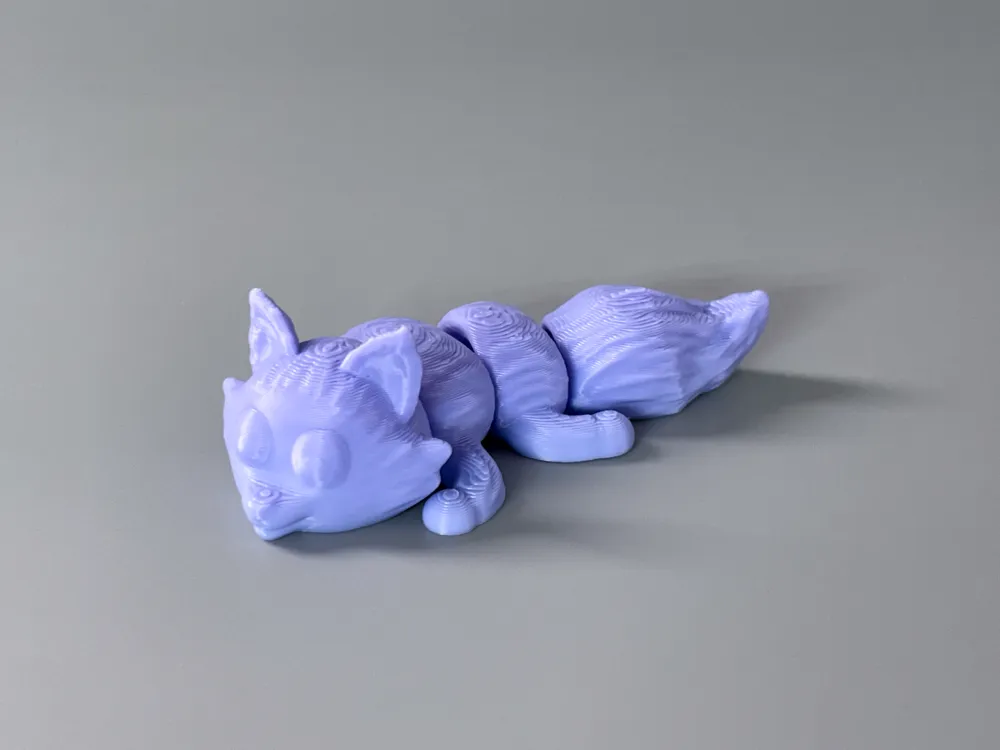Cute Flexi Fox Keychain (Articulated) - Free 3D Print Model - MakerWorld
