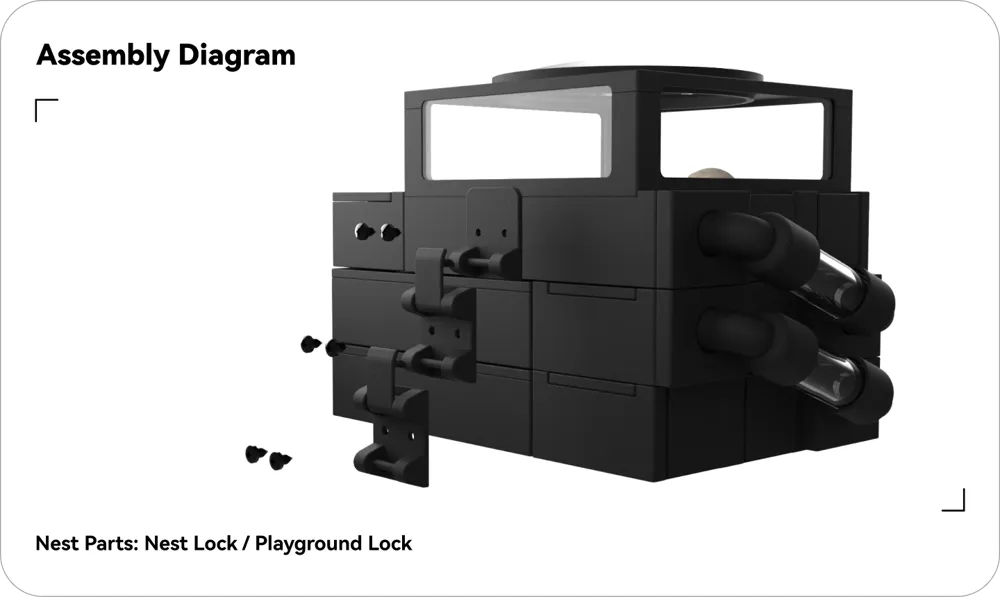 Slide Ant Nest - Lock Module by CanisMinor - MakerWorld