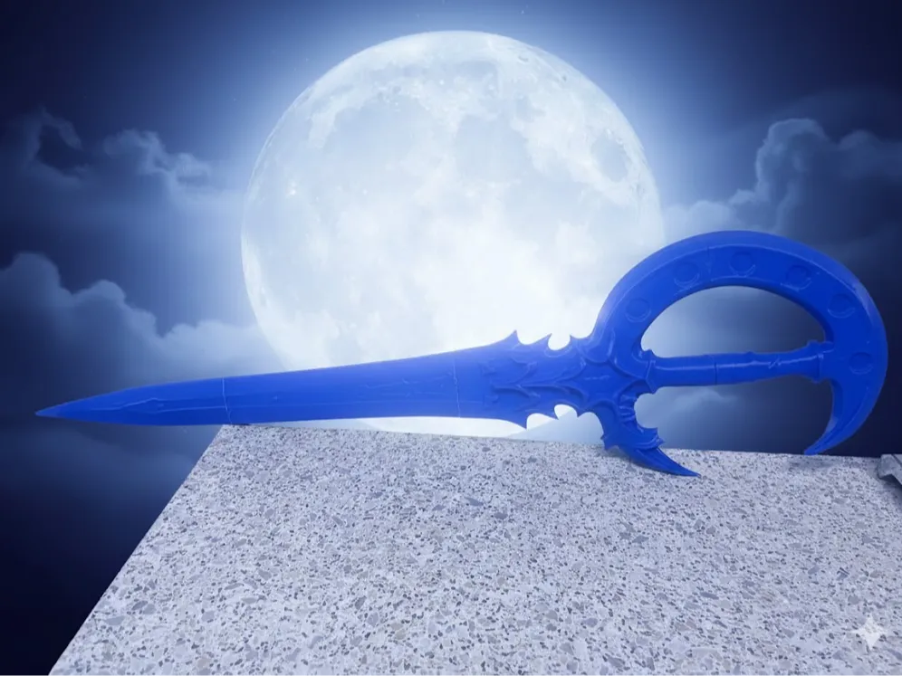 24 Inch Crescent Moon Sword - Free 3D Print Model - MakerWorld