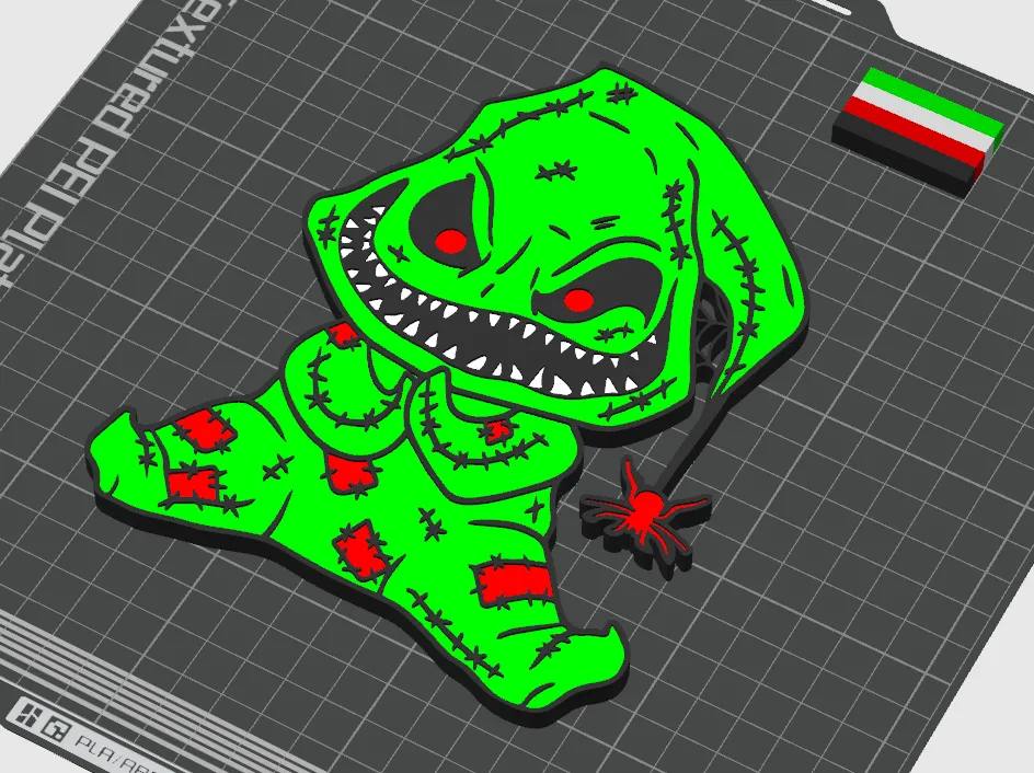 Cute Oogie Boogie Baby Plotting Wall Art by Salvadori - MakerWorld