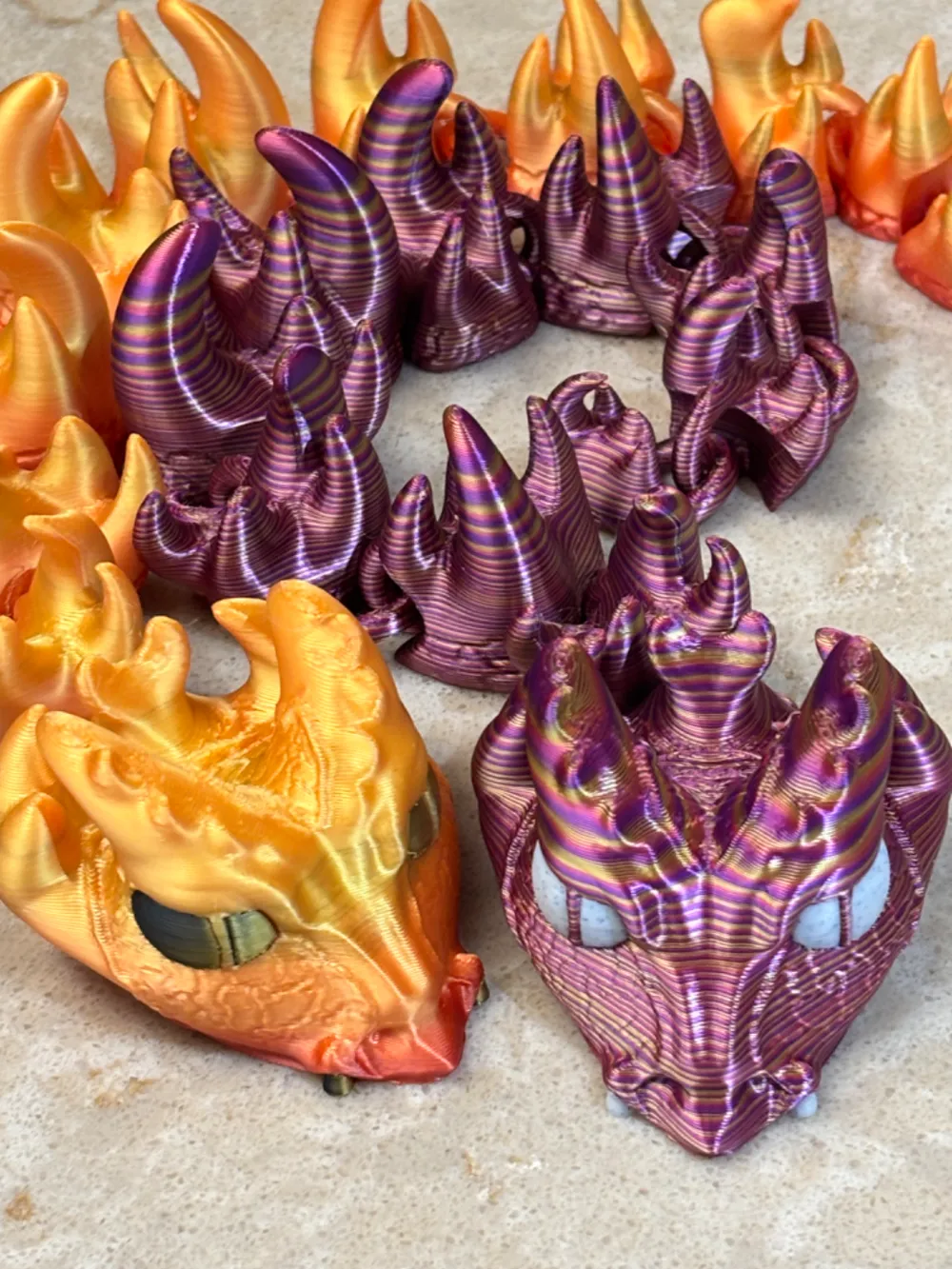 Articulated Infernal Fire Snake by iBrawnFDM MakerWorld: Download Free ...