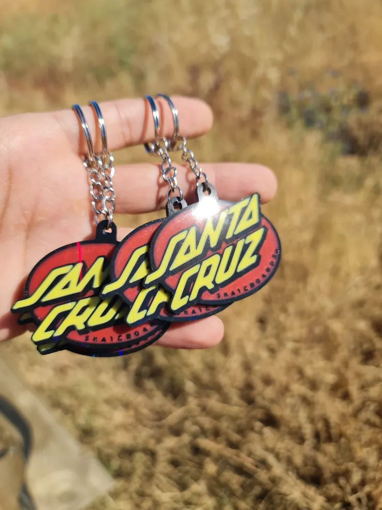 Santa Cruz Skateboards Keychains by MY LIGHT - MakerWorld