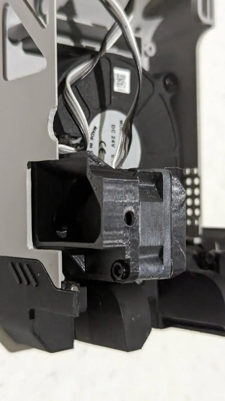 Bambu Lab P1P/P1S hotend fan duct - front cover mounted fan and duct ...