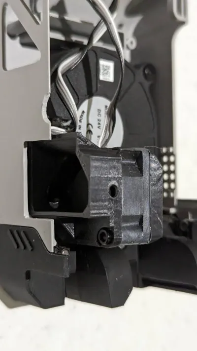 Bambu Lab P1P/P1S hotend fan duct - front cover mounted fan and duct ...