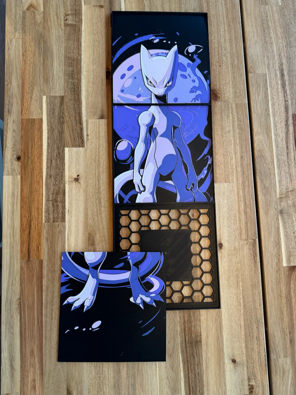 MewTwo - Pokemon Hueforge - 600x200mm by Canadian Gamer MakerWorld ...