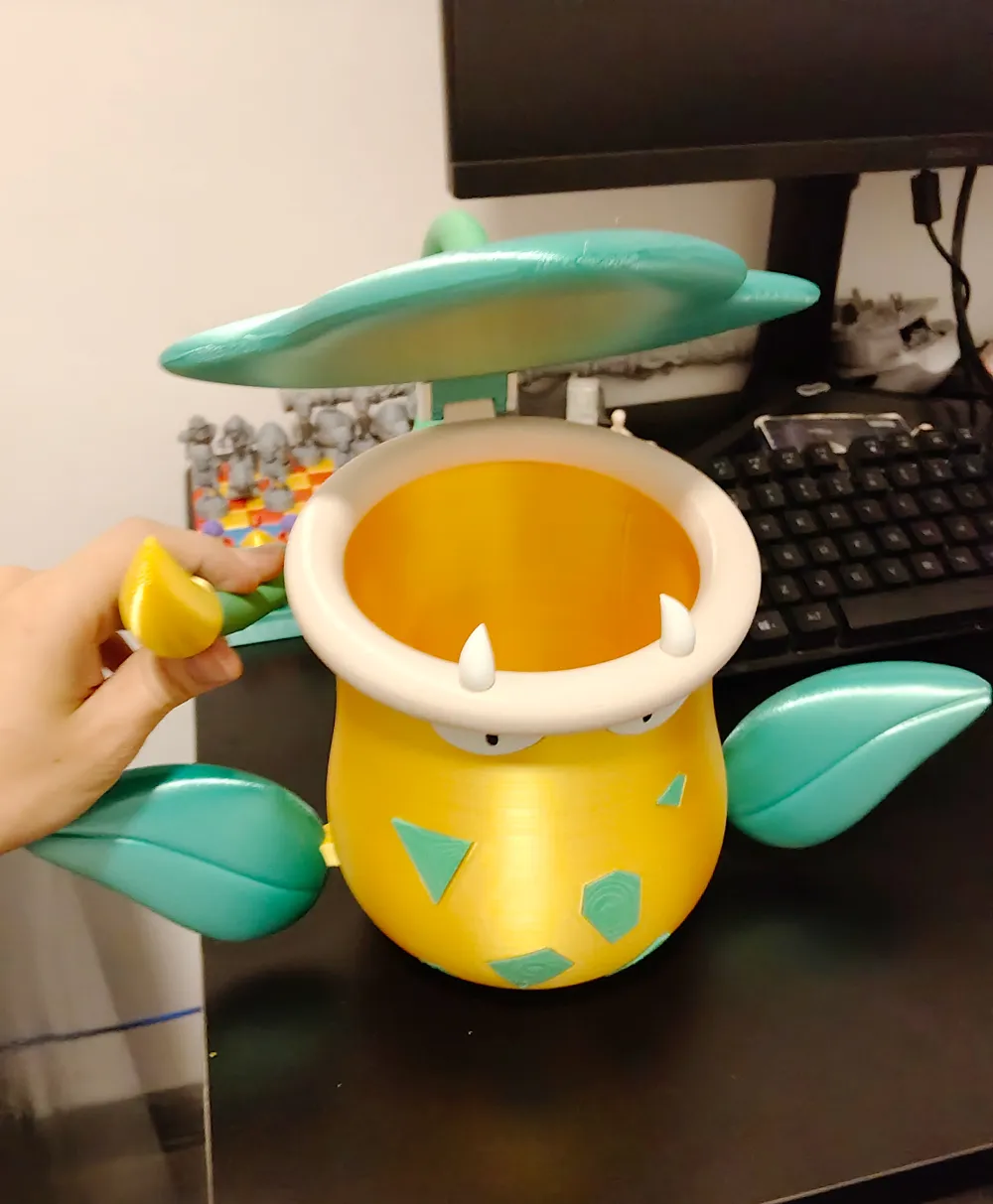 Pokémon Victreebel desktop poop bin - Free 3D Print Model - MakerWorld