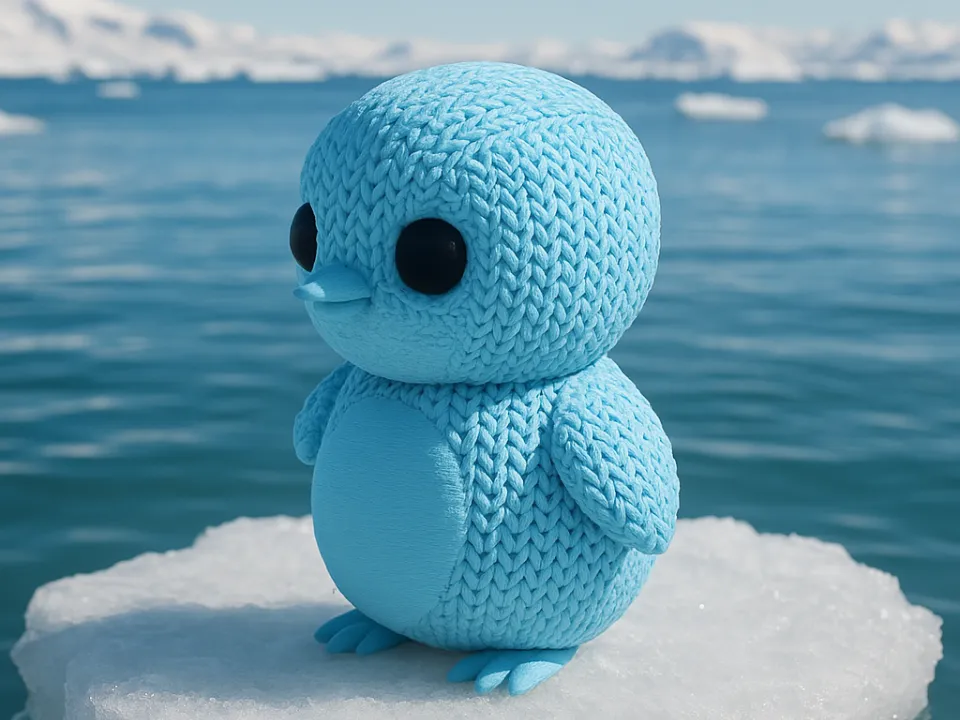 Cute Knitted Penguin by ThreeDimensions MakerWorld: Download Free 3D Models