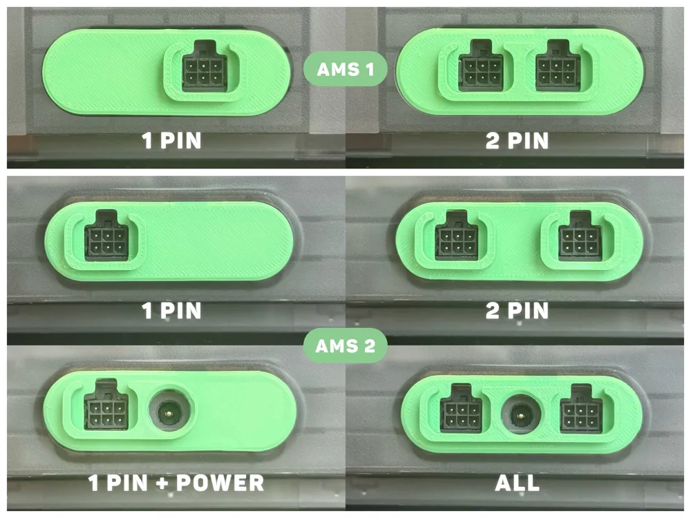 AMS 6pin Support and Dust Cover - Free 3D Print Model - MakerWorld