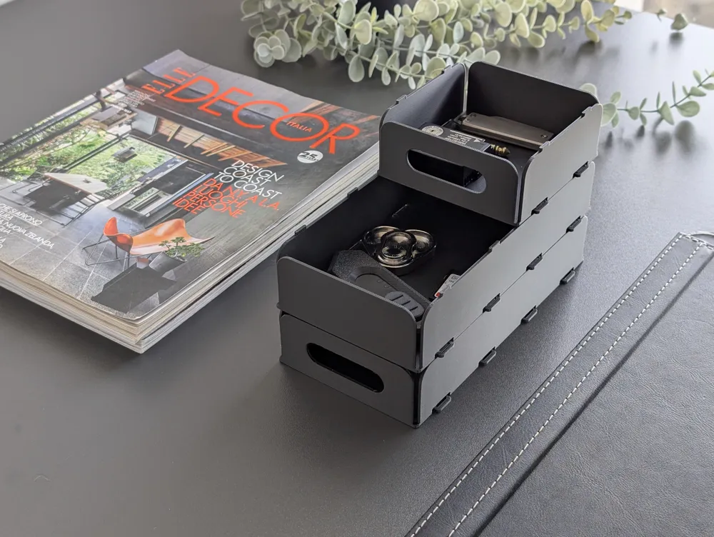 Modular Stackable Organizer Storage Container - Free 3D Print Model ...