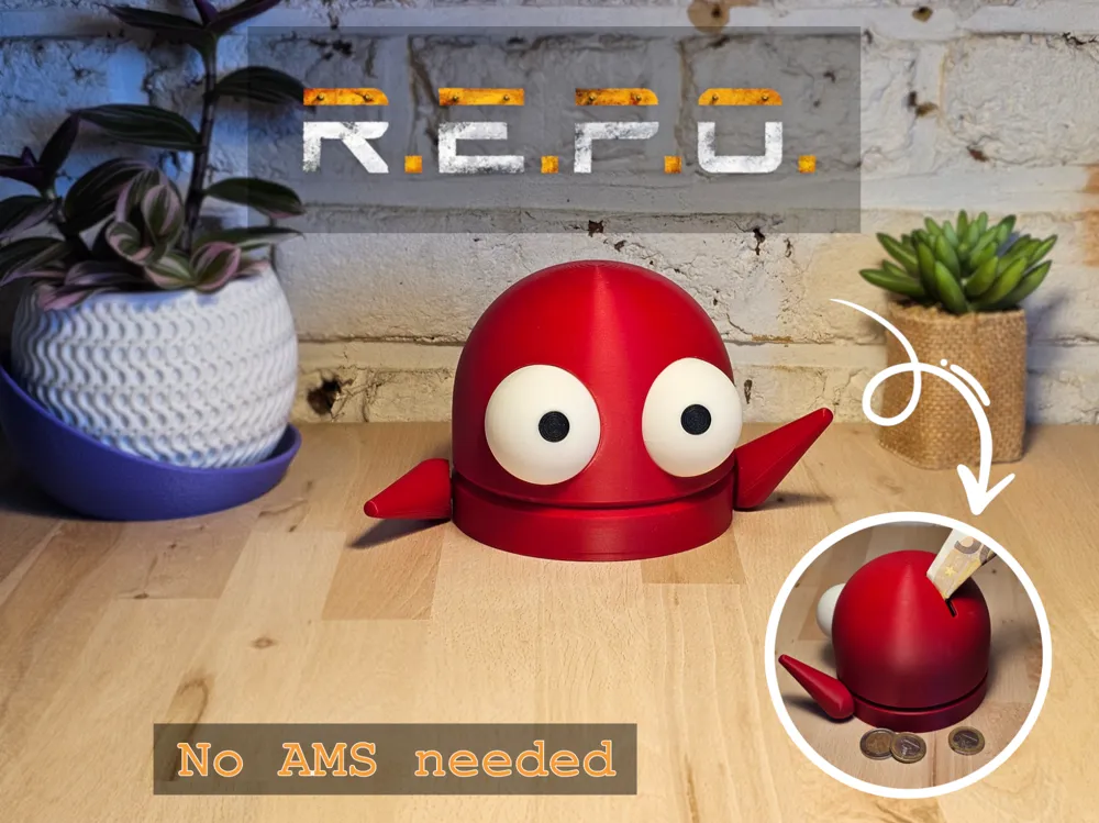 R.E.P.O. robot - coin bank & storage box by The_magic_squid MakerWorld ...