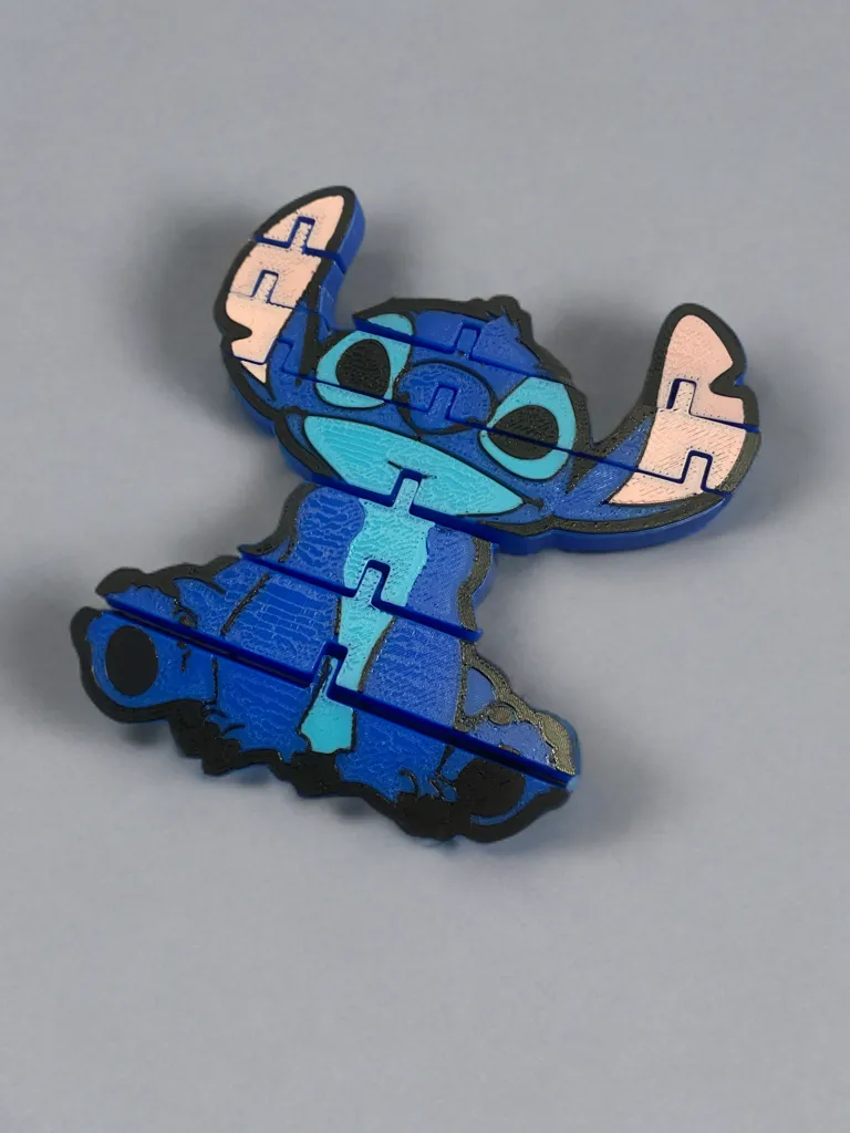 Stitch Articulated Flexi Fidget Toy by Crying Hearts 3D MakerWorld ...
