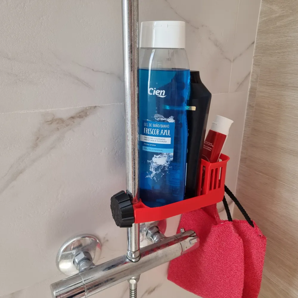 Shower shampoo holder 22mm (No support) by Scaleaddiction MakerWorld ...