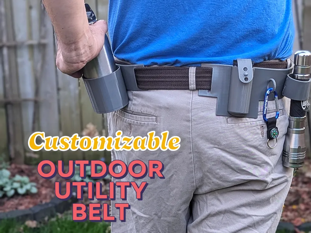 Customizable Outdoor Utility Belt - Free 3D Print Model - MakerWorld