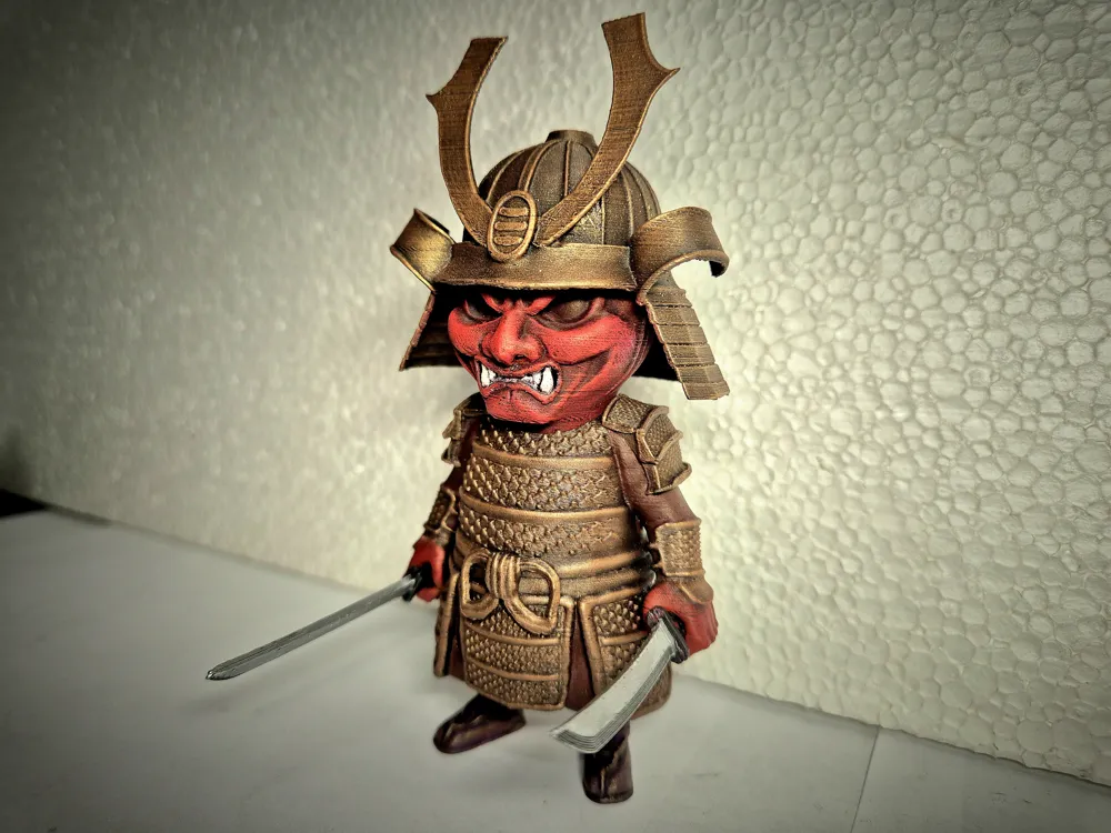 Mini Oni Samurai Warrior by ONI.FORGE MakerWorld: Download Free 3D Models