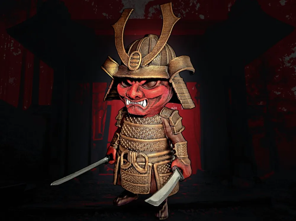 Mini Oni Samurai Warrior by ONI.FORGE MakerWorld: Download Free 3D Models