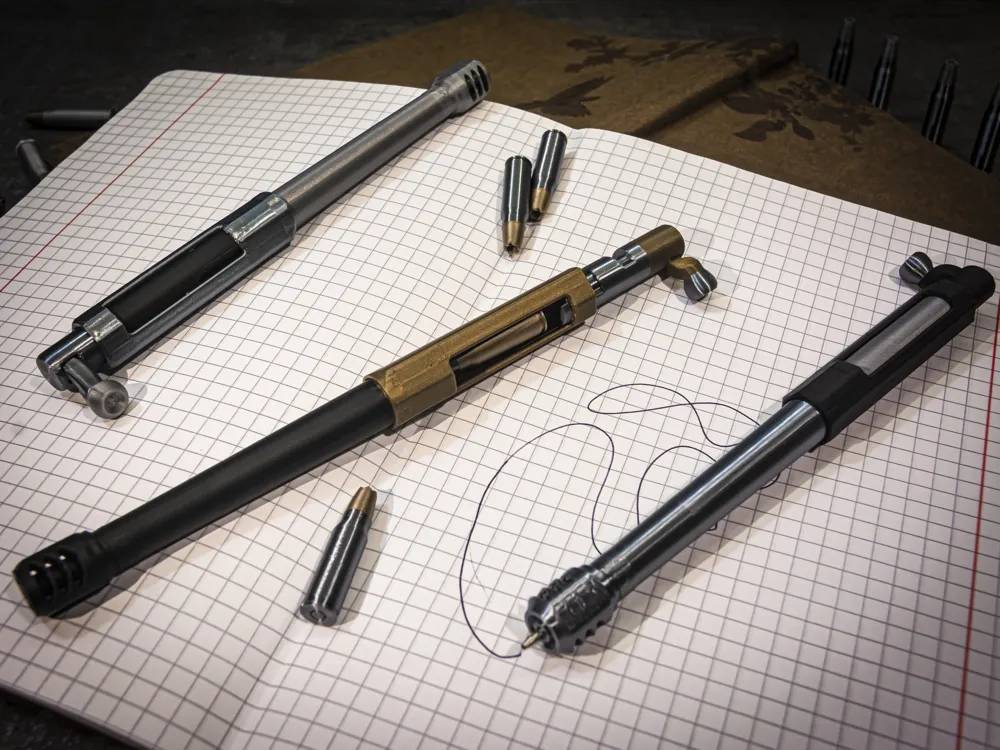 Bolt Action Pen - Free 3D Print Model - MakerWorld