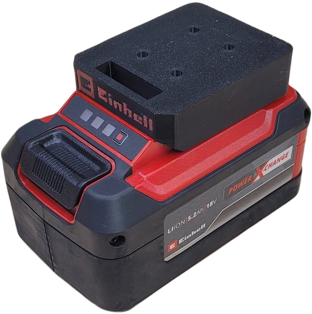 Battery holder for Einhell Power X-Change battery Remixed by Dodo_G ...