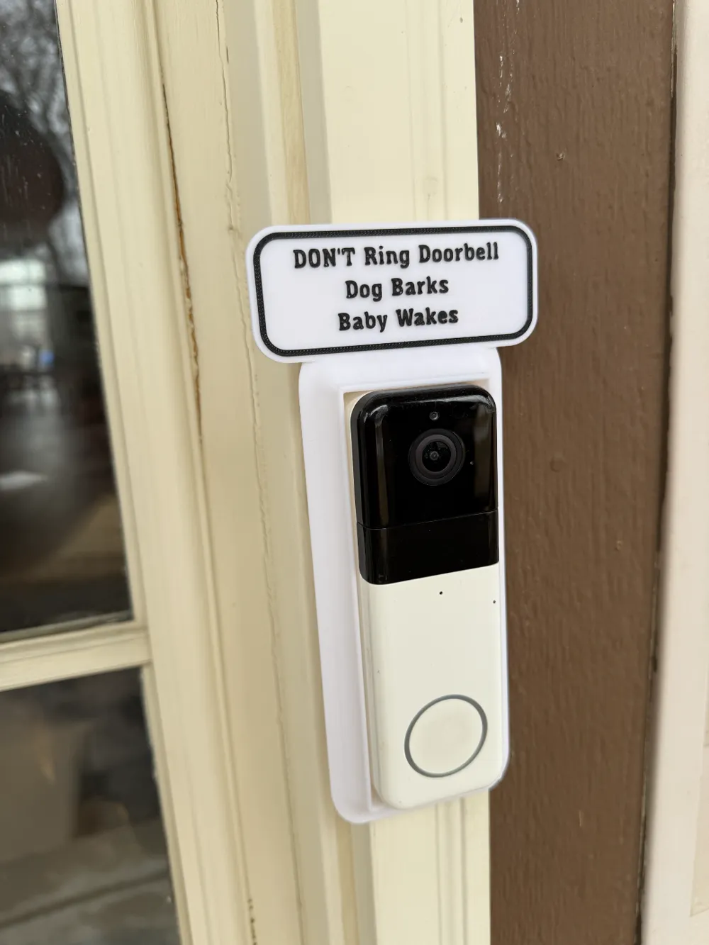 Wyze Pro Doorbell Frame with Sign by LivBigSki - MakerWorld