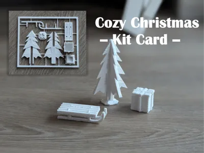 Cozy Christmas Kit Card - Free 3D Print Model - MakerWorld