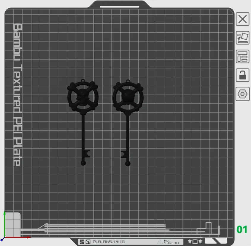 Skeleton Key with Skull and Crossbones for Dungeon or Pirate Treasure ...