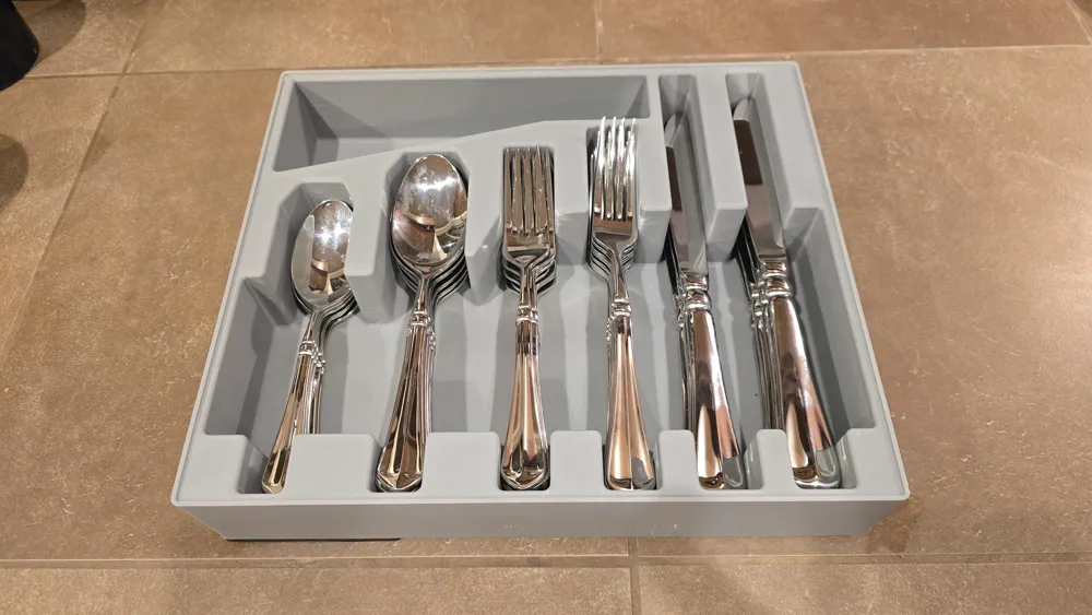 Gridfinity Kitchen Silverware Holder - Free 3D Print Model - MakerWorld