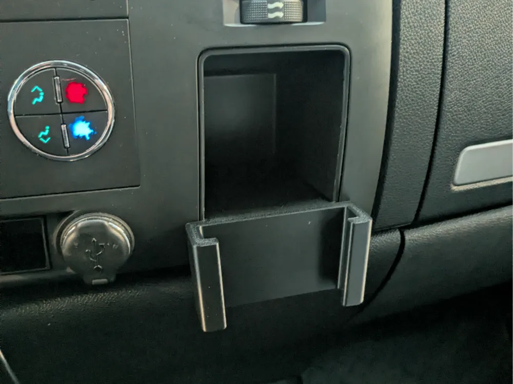 2007-2013 Chevy Silverado Cell Phone Holder - Free 3D Print Model ...