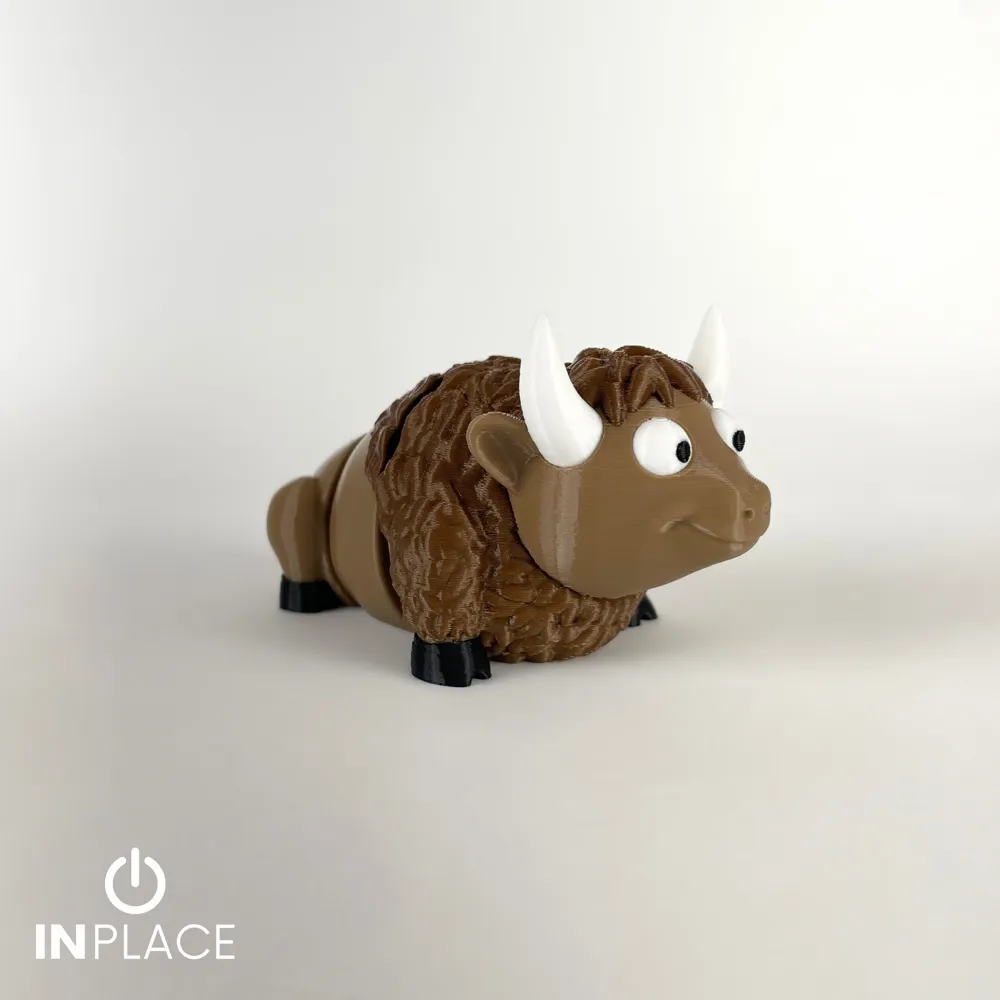 Cute Bison Articulated by InPlace MakerWorld: Download Free 3D Models