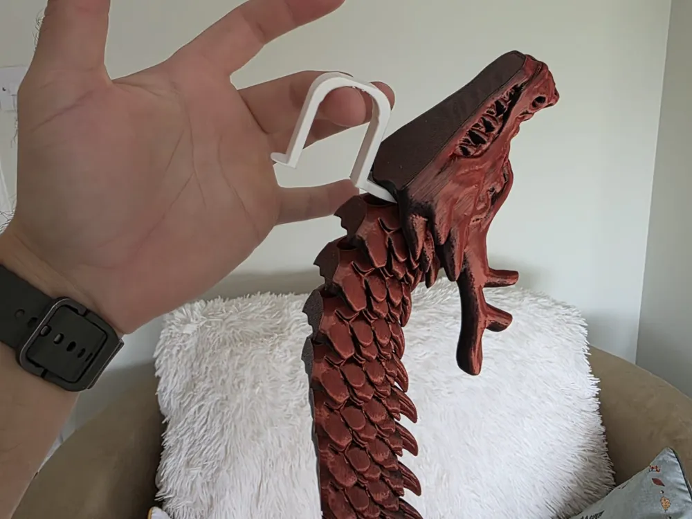 3d printed dragon hanger hook by Roasty_Duck MakerWorld: Download Free ...