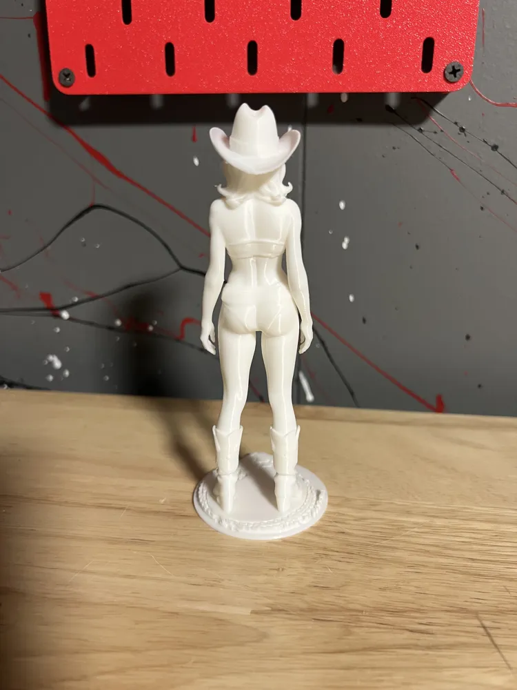 Sexy Cowgirl Pinup 2 by cole MakerWorld: Download Free 3D Models