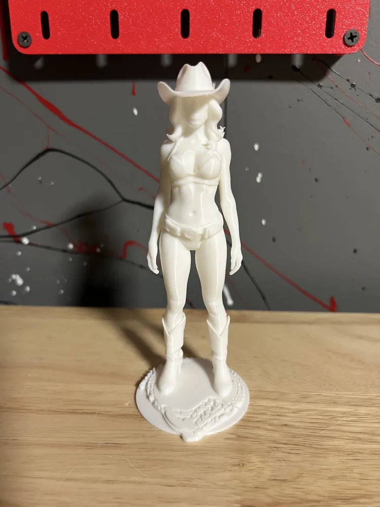 Sexy Cowgirl Pinup 2 by cole MakerWorld: Download Free 3D Models