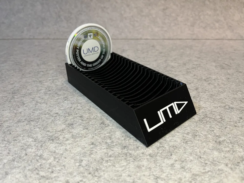 Stand holder for 20 UMD discs for PSP - Free 3D Print Model - MakerWorld