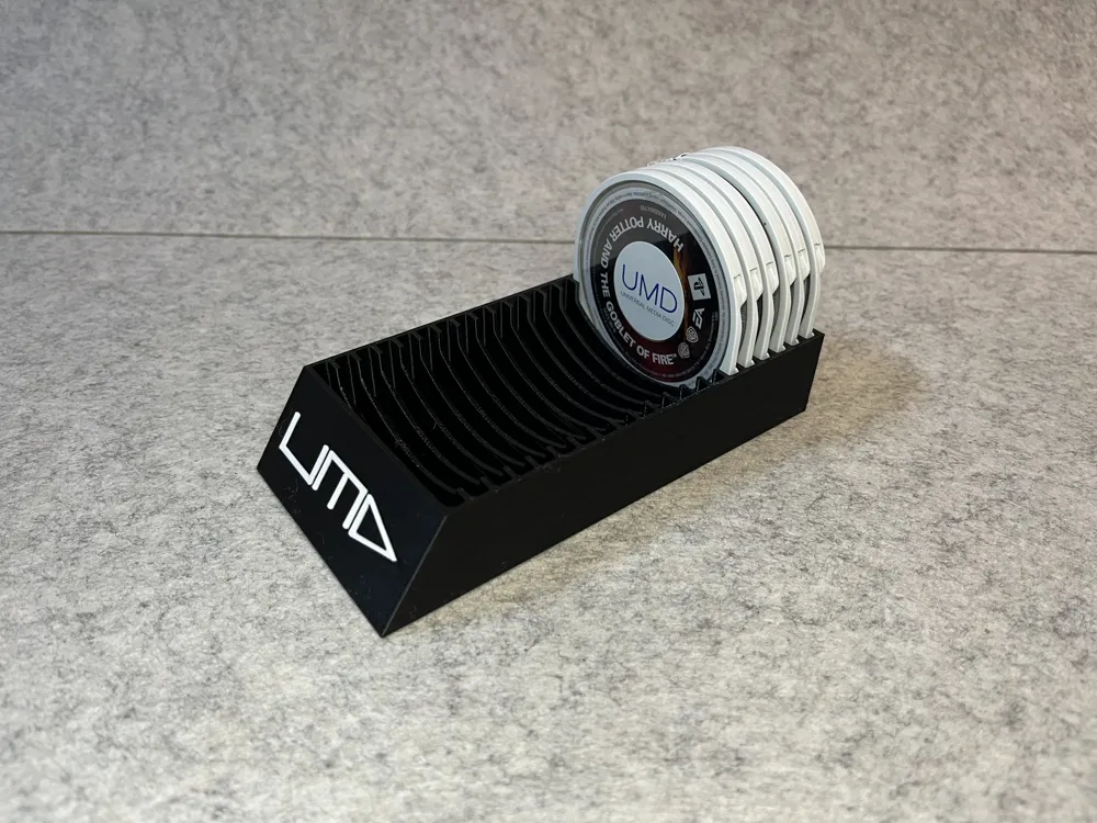 Stand holder for 20 UMD discs for PSP - Free 3D Print Model - MakerWorld