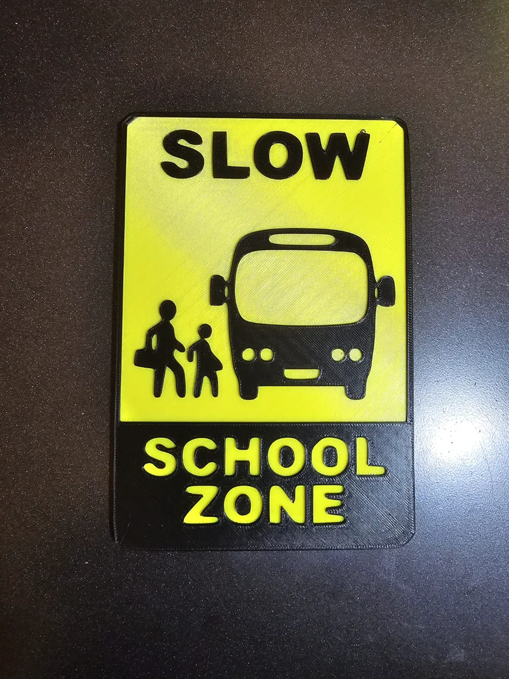 Warnin Signs for Worksites - Slow School Zone by ParadoxH - MakerWorld