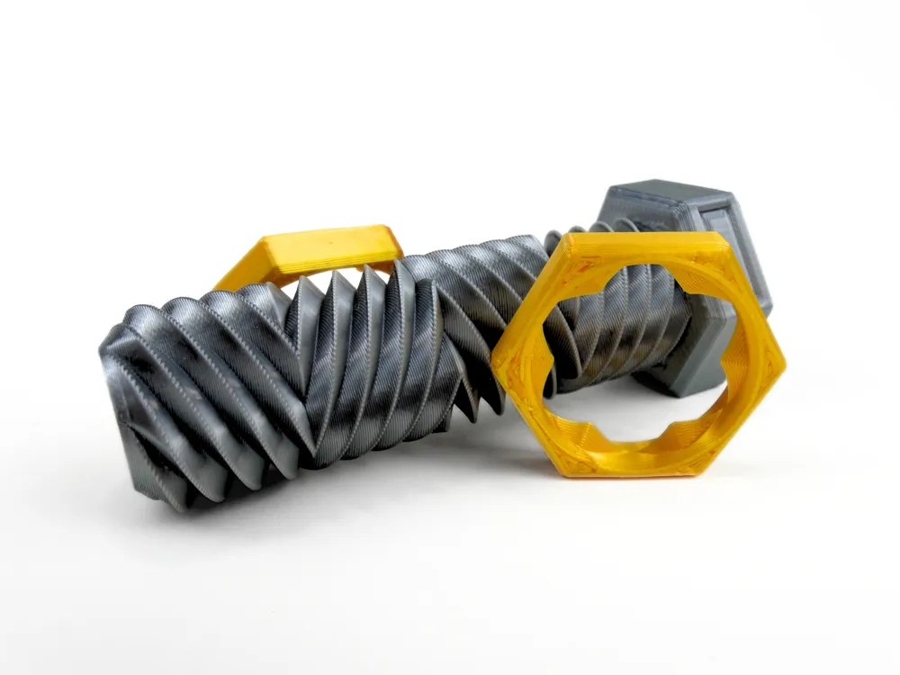 Zig-Zag Nut & Bolt Fidget Toy - Free 3D Print Model - MakerWorld