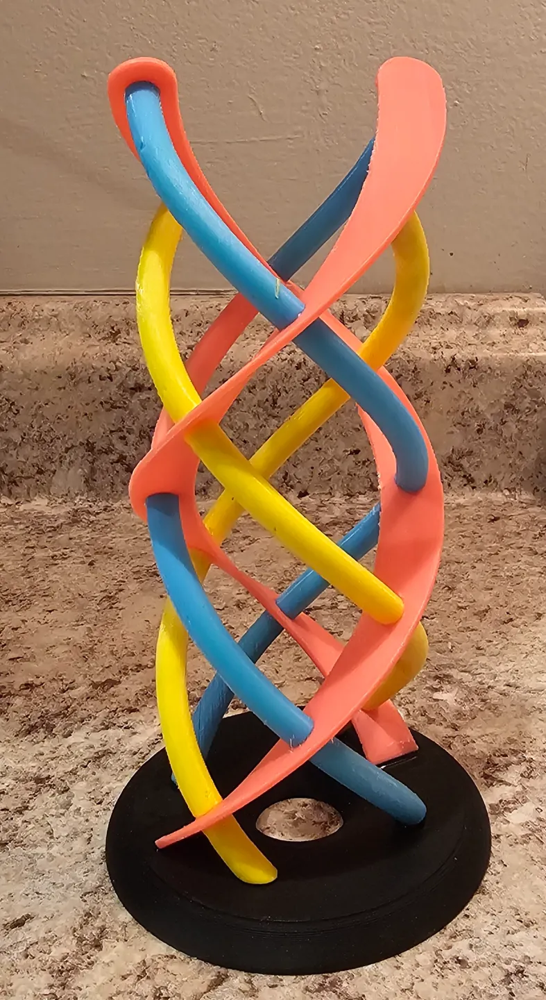 DNA Helix Sculpture (Multi-Color) Remixed by PrintMastermind - MakerWorld