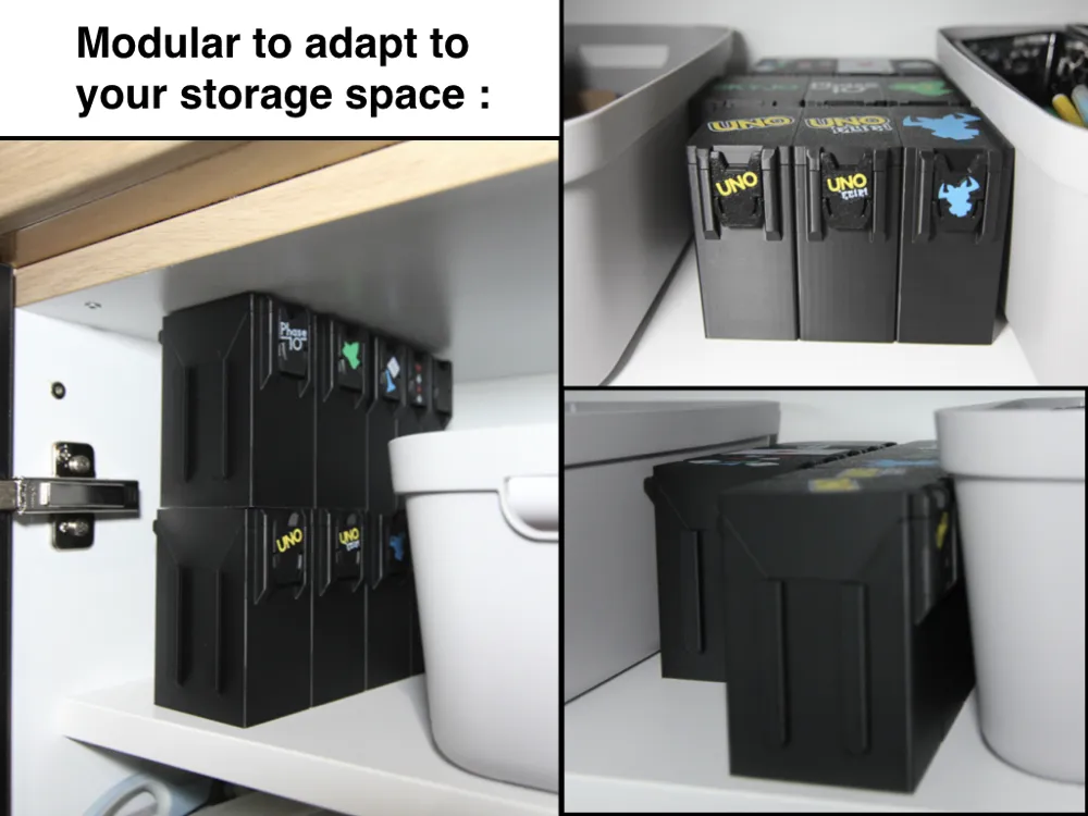 Modular Game Boxes B - 33mm - Free 3D Print Model - MakerWorld