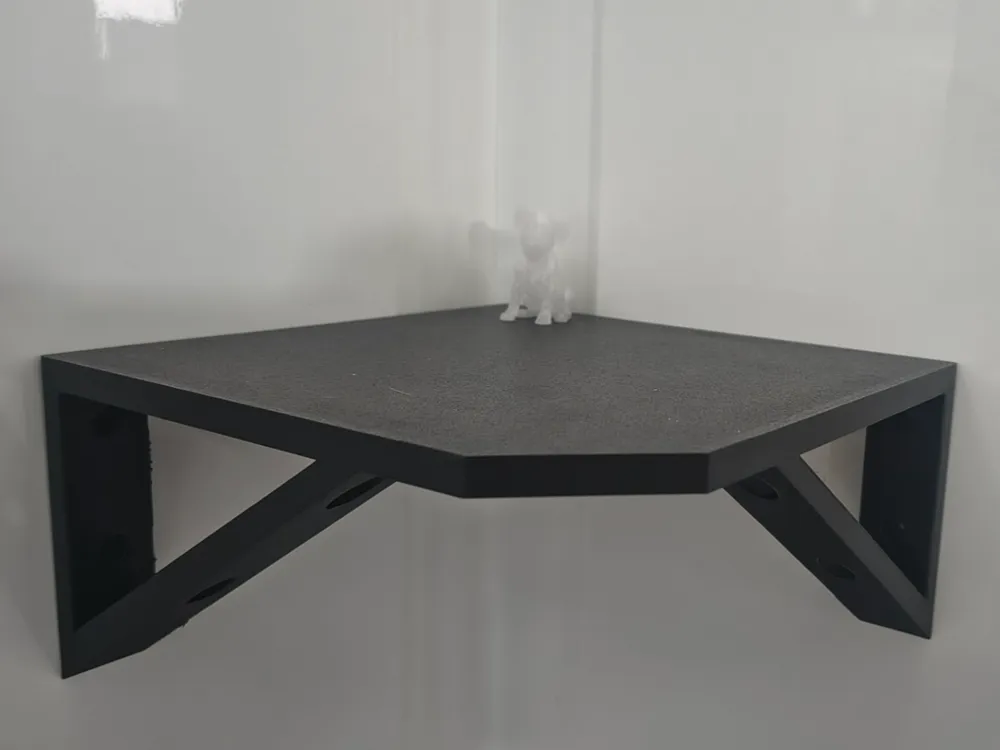 Max Corner Floating Wall Shelf - Free 3D Print Model - MakerWorld