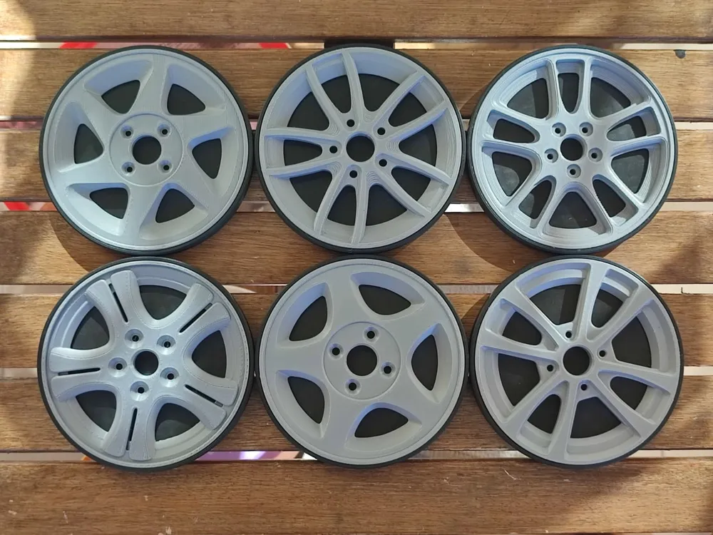Wheel Rim Coaster Set + Holder - Free 3D Print Model - MakerWorld
