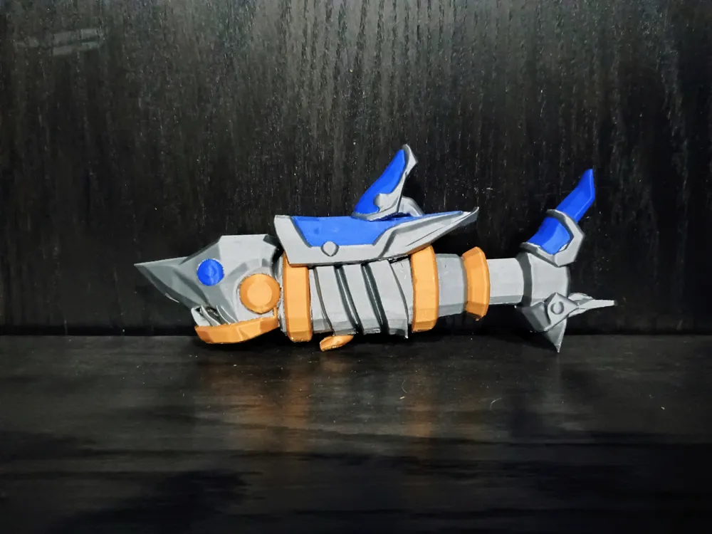 Jinx's Shark Gun - Arcane - Free 3D Print Model - MakerWorld