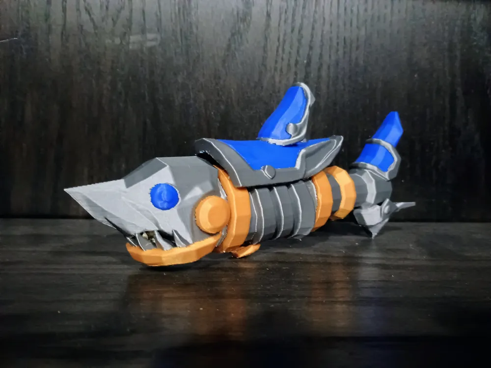 Jinx's Shark Gun - Arcane - Free 3D Print Model - MakerWorld