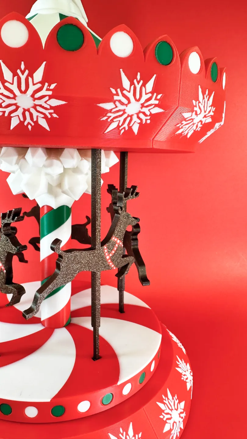 Kinetic Christmas Carousel 2.0 | Motorized version by Pro3DTinkering ...