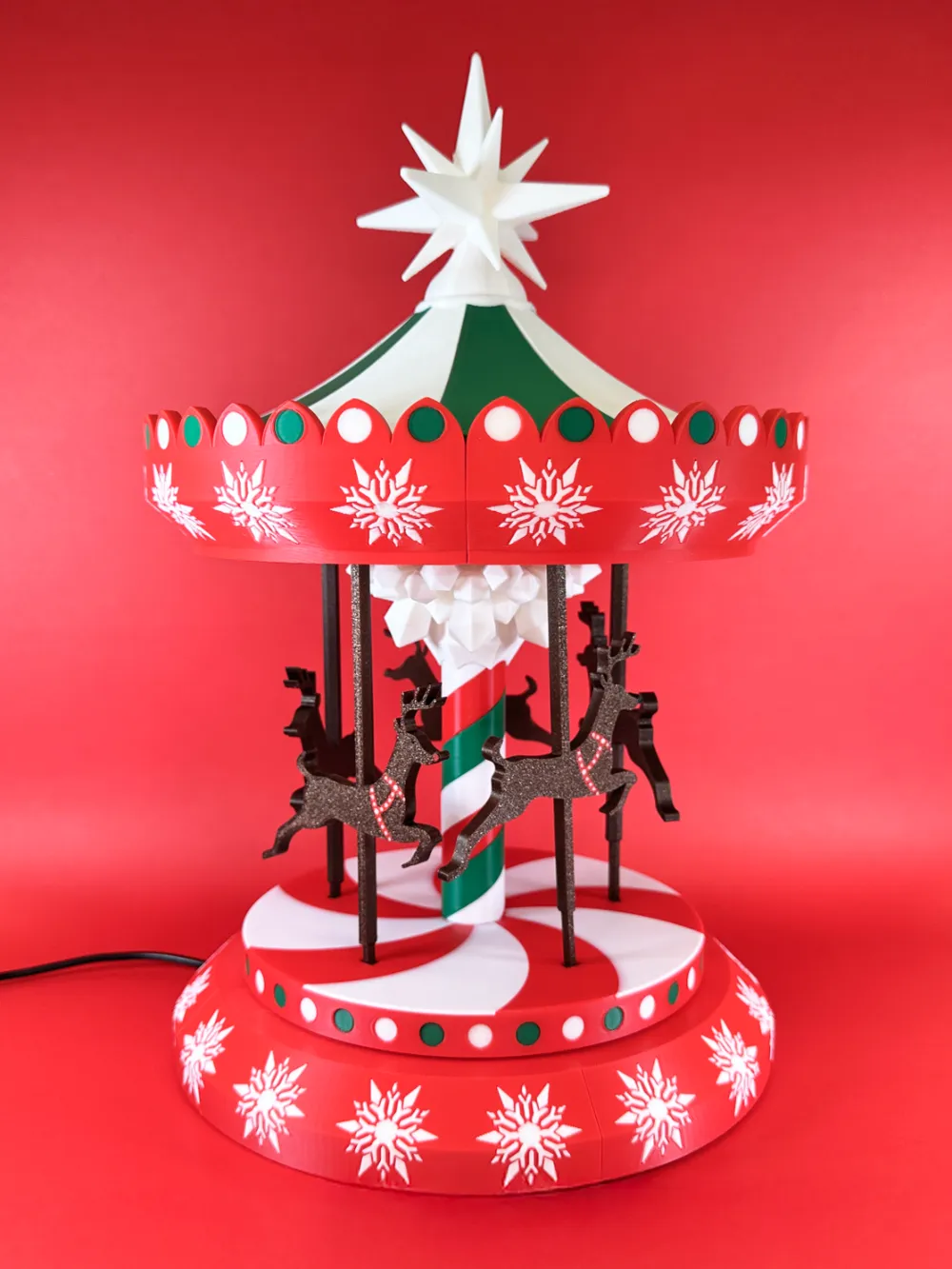 Kinetic Christmas Carousel 2.0 | Motorized version by Pro3DTinkering ...
